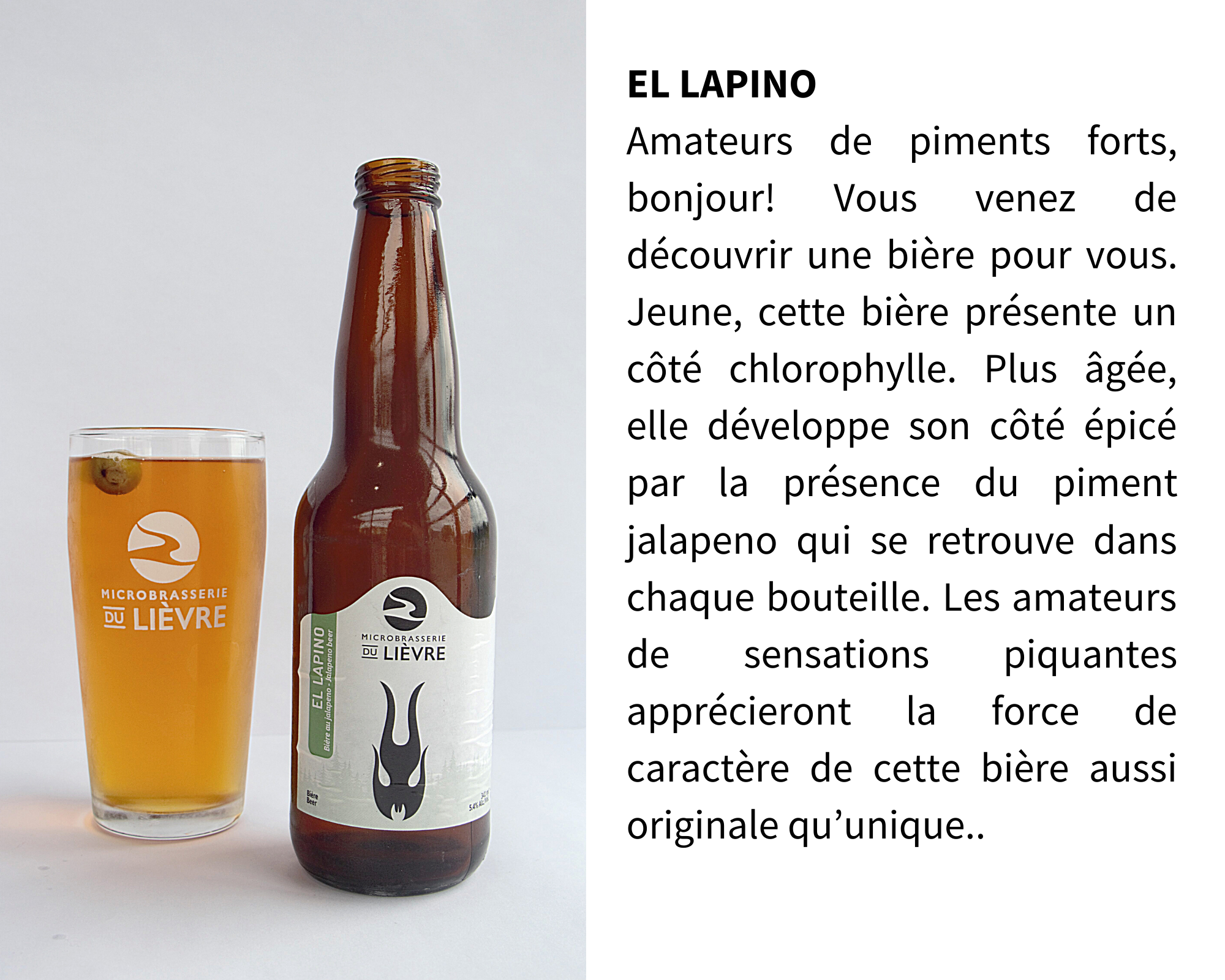 Nos bières - Microbrasserie du Lièvre